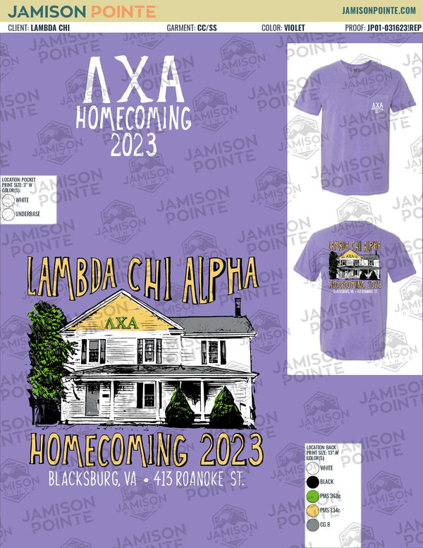 Custom Lambda Chi Alpha Shirts - Fraternity T-Shirts | Jamison Pointe Tagged "Homecoming"