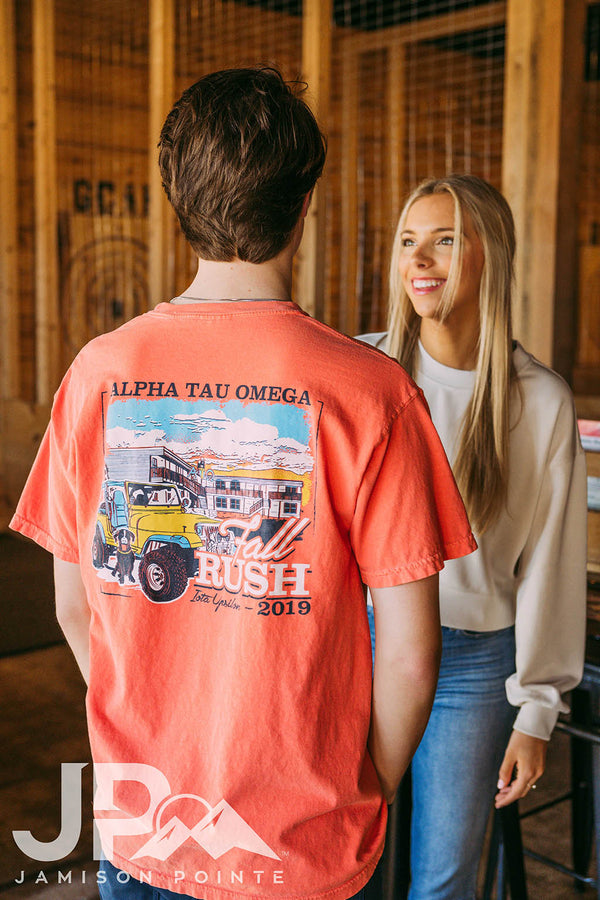 Alpha Tau Omega Fall Rush Jeep Custom Frat Shirt | Jamison Pointe