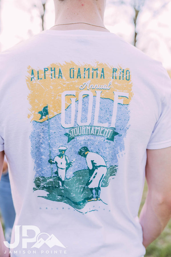 Alpha Gamma Rho Golf Tournament Tshirt - Jamison Pointe