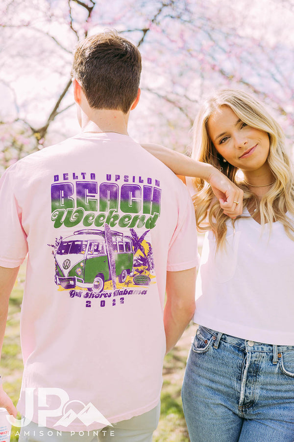 Delta Upsilon Beach Weekend Tshirt - Jamison Pointe