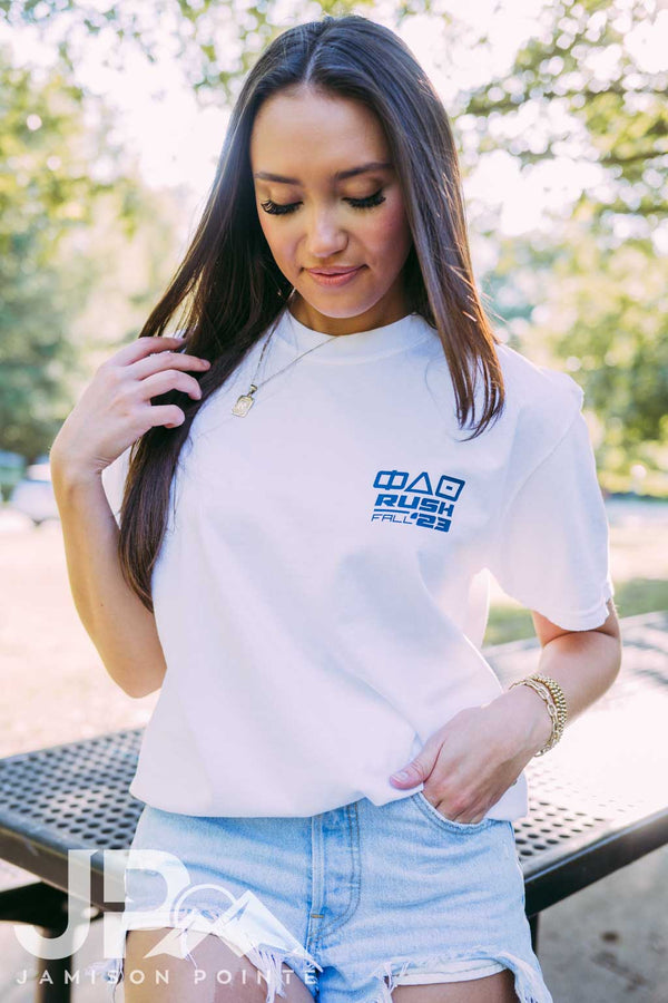 Phi Delt Racecar Fall Rush Tshirt - Jamison Pointe