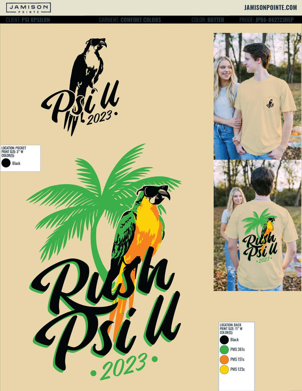 Psi Upsilon University of Washington Fall Rush T-Shirt Sale - Jamison ...