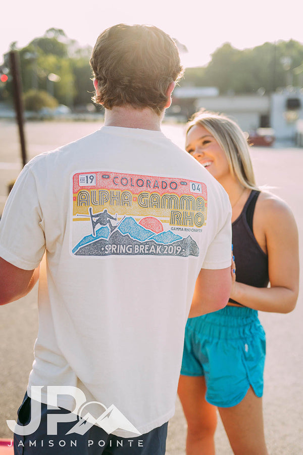 Alpha Gamma Rho Spring Break Colorado Tee - Jamison Pointe