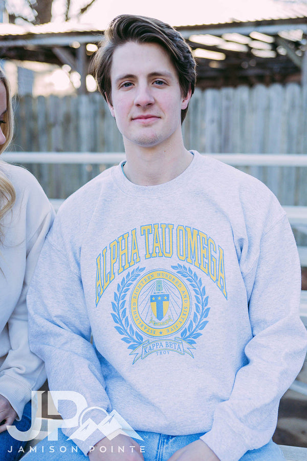 Alpha Tau Omega PR Crest Crewneck - Jamison Pointe