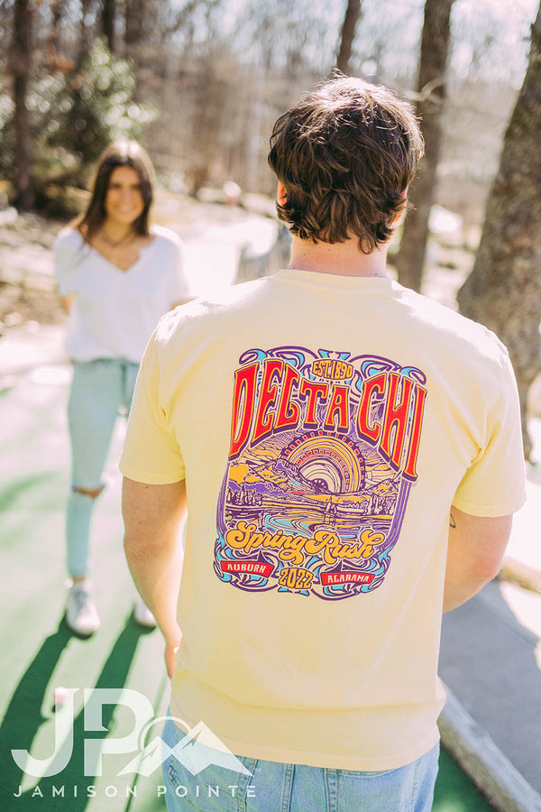 Delta Chi Spring Rush Colorful Landscape T-Shirts | Jamison Pointe