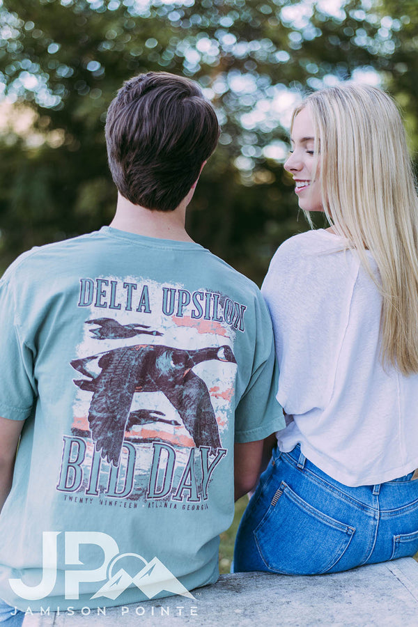 Delta Upsilon Bid Day Duck Custom Fraternity Shirt | Jamison Pointe
