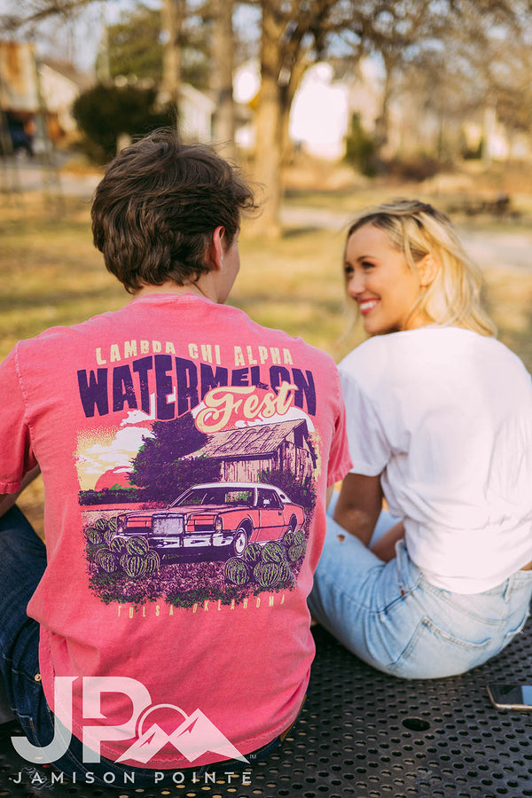 Lambda Chi Alpha Watermelon Fest Social Tee - Jamison Pointe