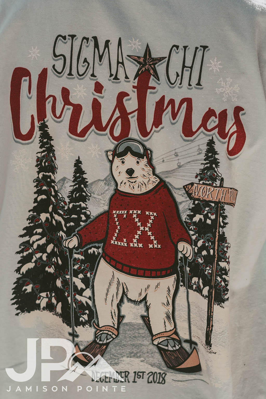 Sigma Chi Christmas Polar Bear Custom Frat Shirt | Jamison Pointe