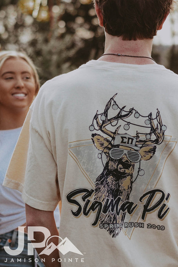Sigma Pi Spring Rush Buck Custom Fraternity Shirt | Jamison Pointe