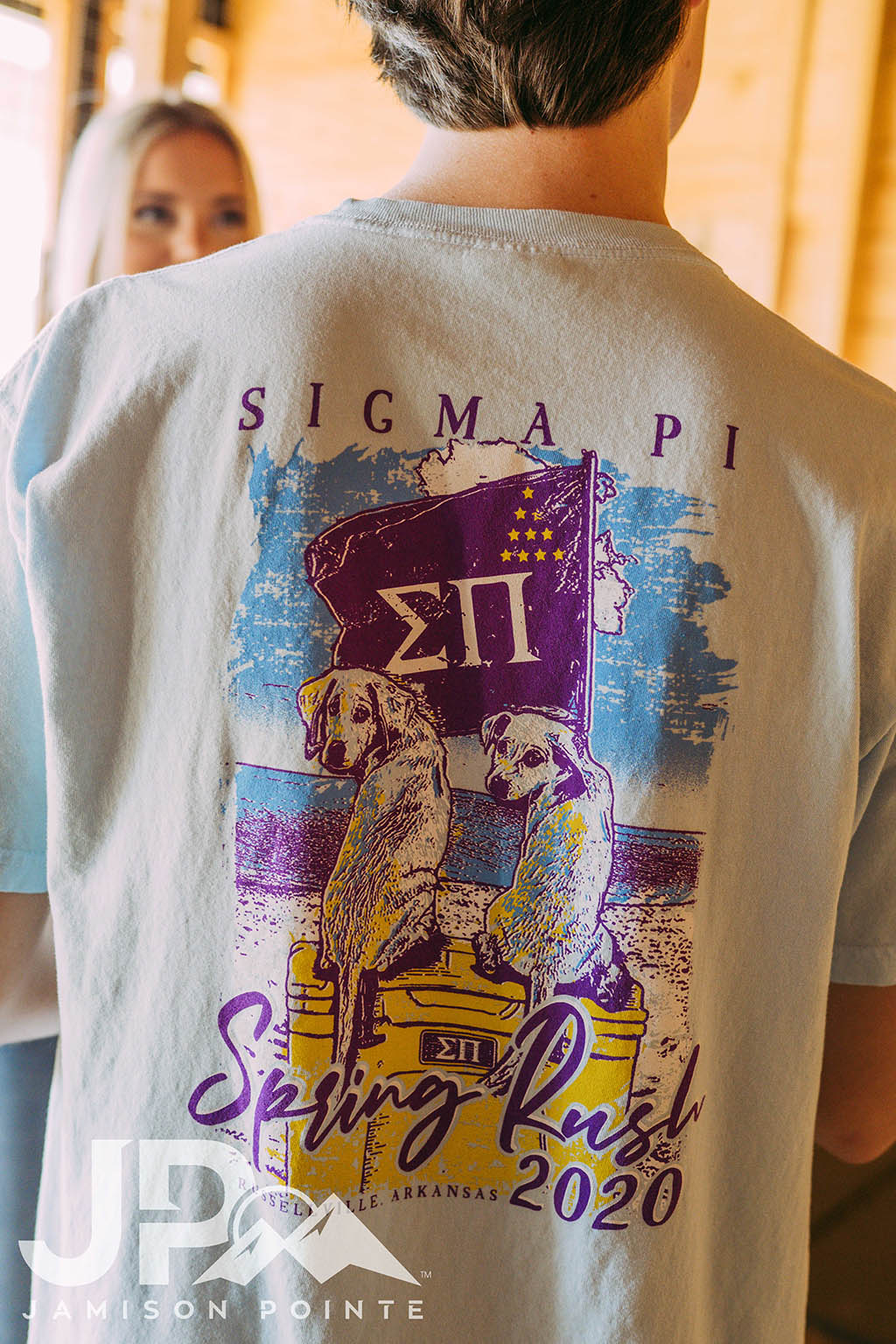 Sigma Pi Spring Rush Puppy Beach T-Shirts | Jamison Pointe