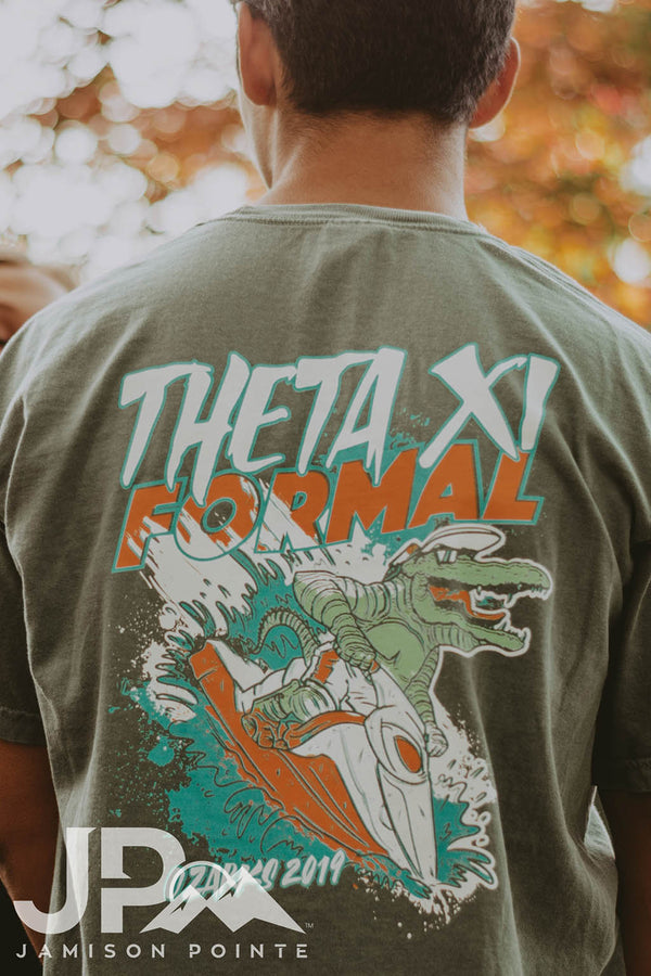 Theta Xi Formal Jet Ski Gator Custom Fraternity Shirt | Jamison Pointe